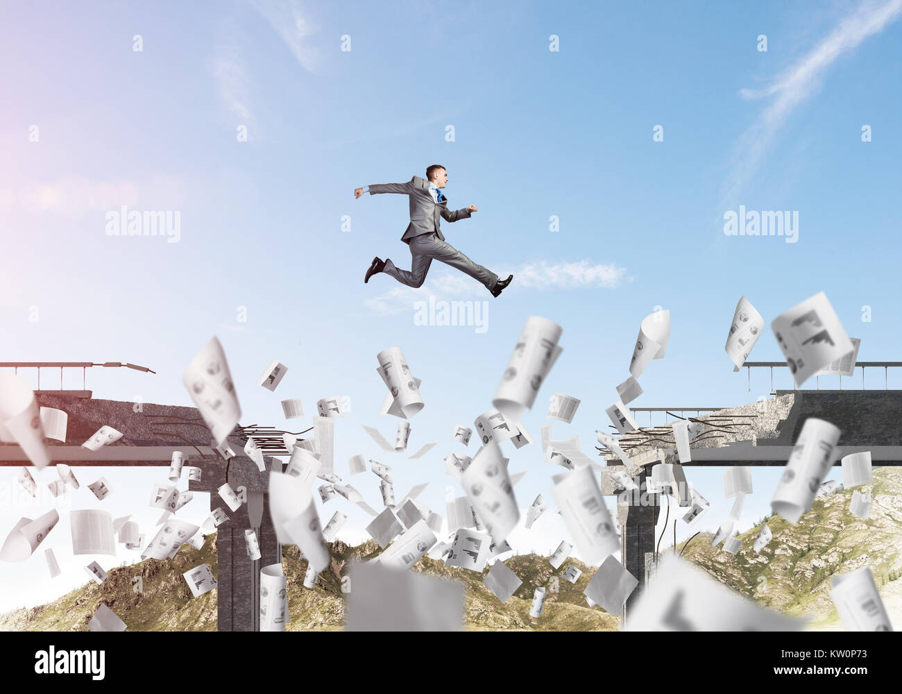 Problems and difficulties overcoming concept Stock Photo - Alamy