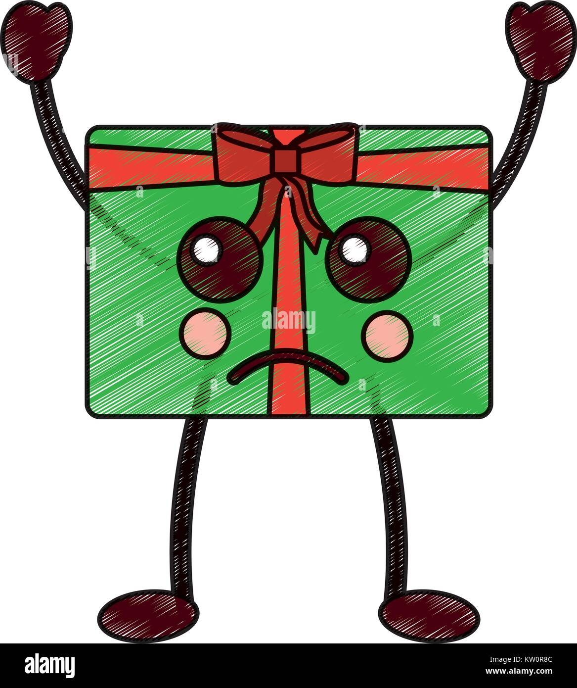 gift box sad emoji icon image vector illustration design Stock Vector ...