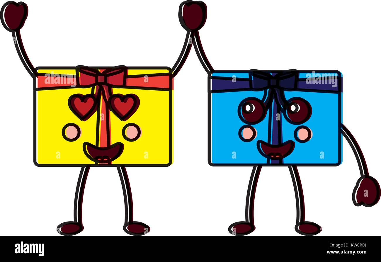 gift boxes emoji icon image vector illustration design Stock Vector ...