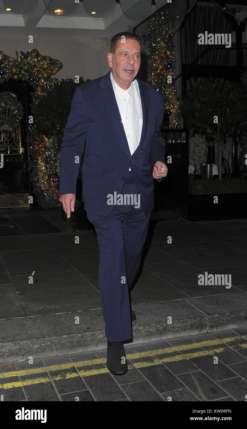 A Gaunt Charles Saatchi seen dining at Scotts Restaurant alone with out ...