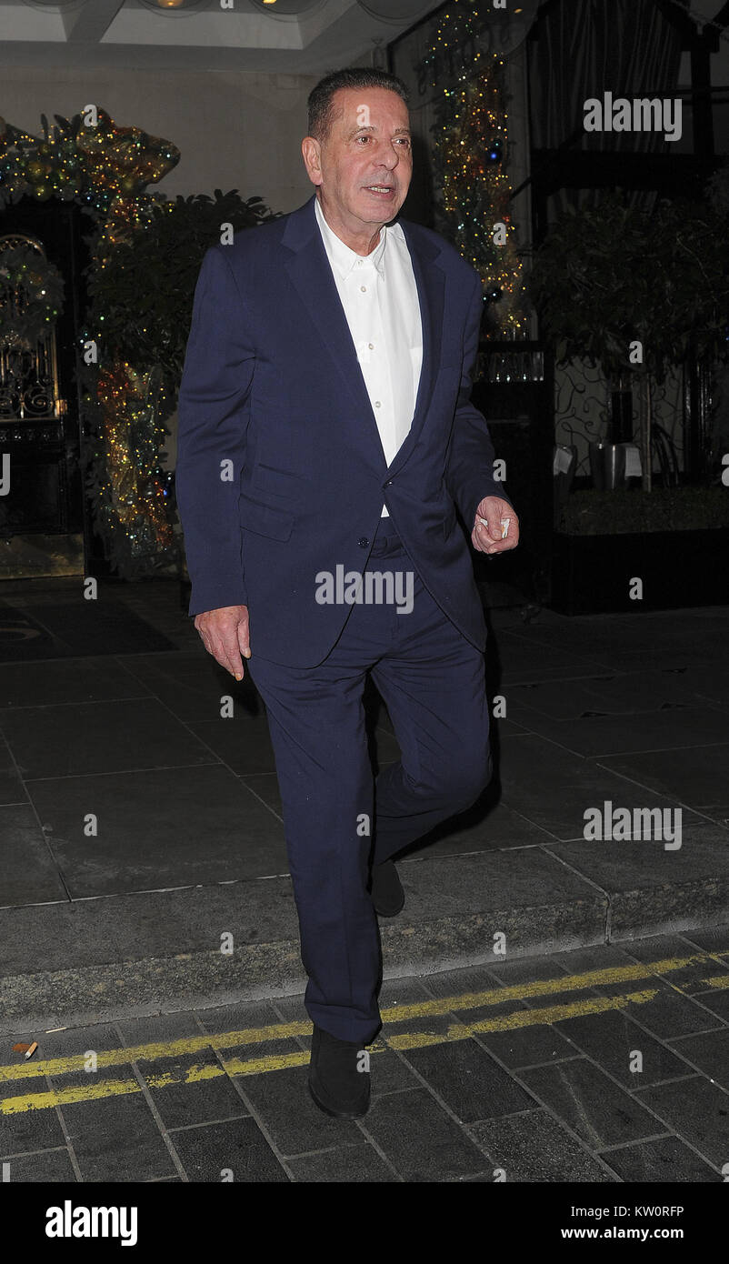 A Gaunt Charles Saatchi seen dining at Scotts Restaurant alone with out ...