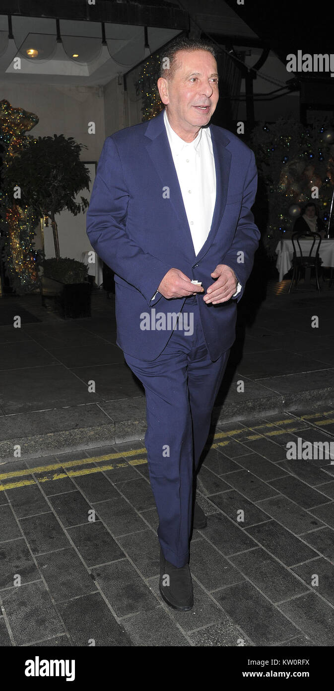 A Gaunt Charles Saatchi seen dining at Scotts Restaurant alone with out ...