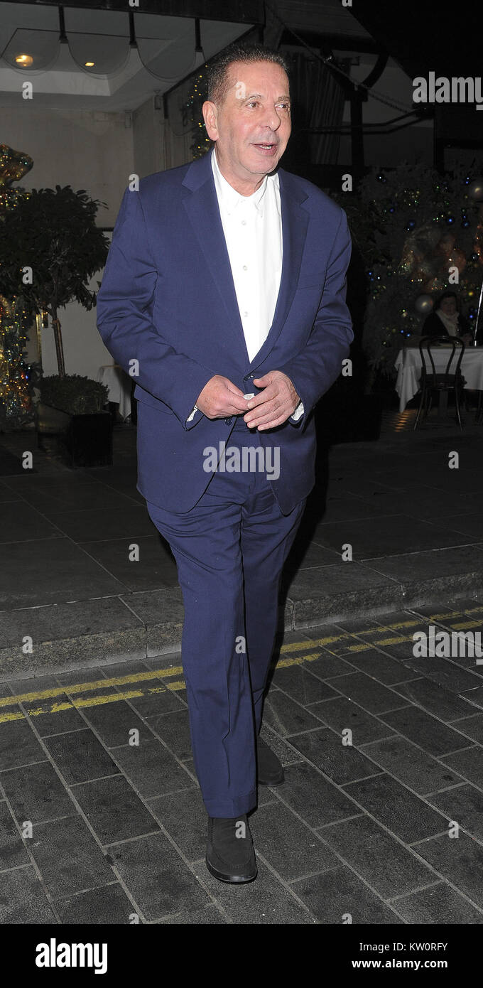 A Gaunt Charles Saatchi seen dining at Scotts Restaurant alone with out ...