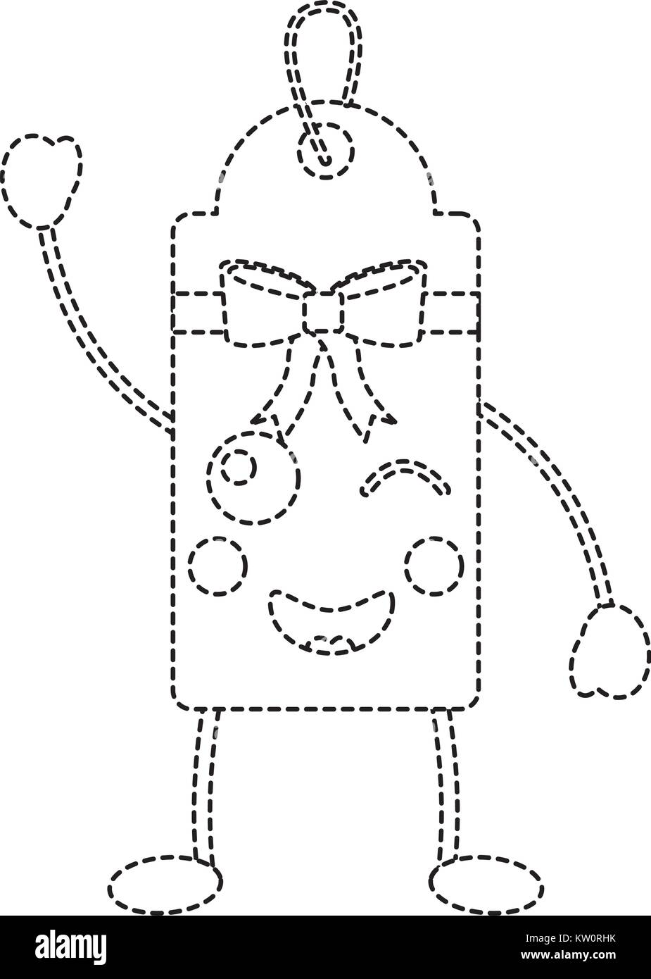 Price tag character Black and White Stock Photos & Images - Alamy