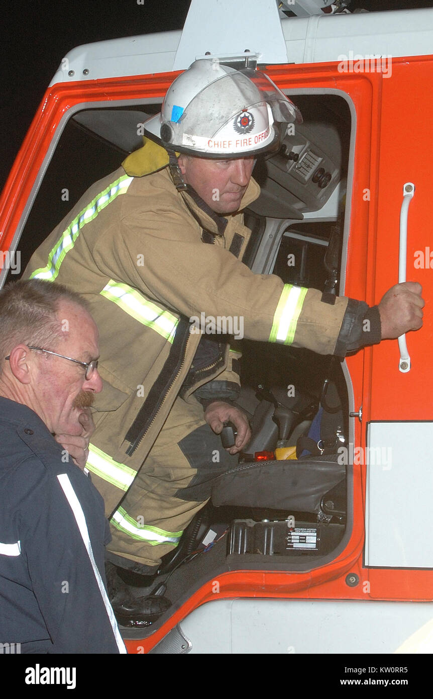Fire man giving orders hi-res stock photography and images - Alamy