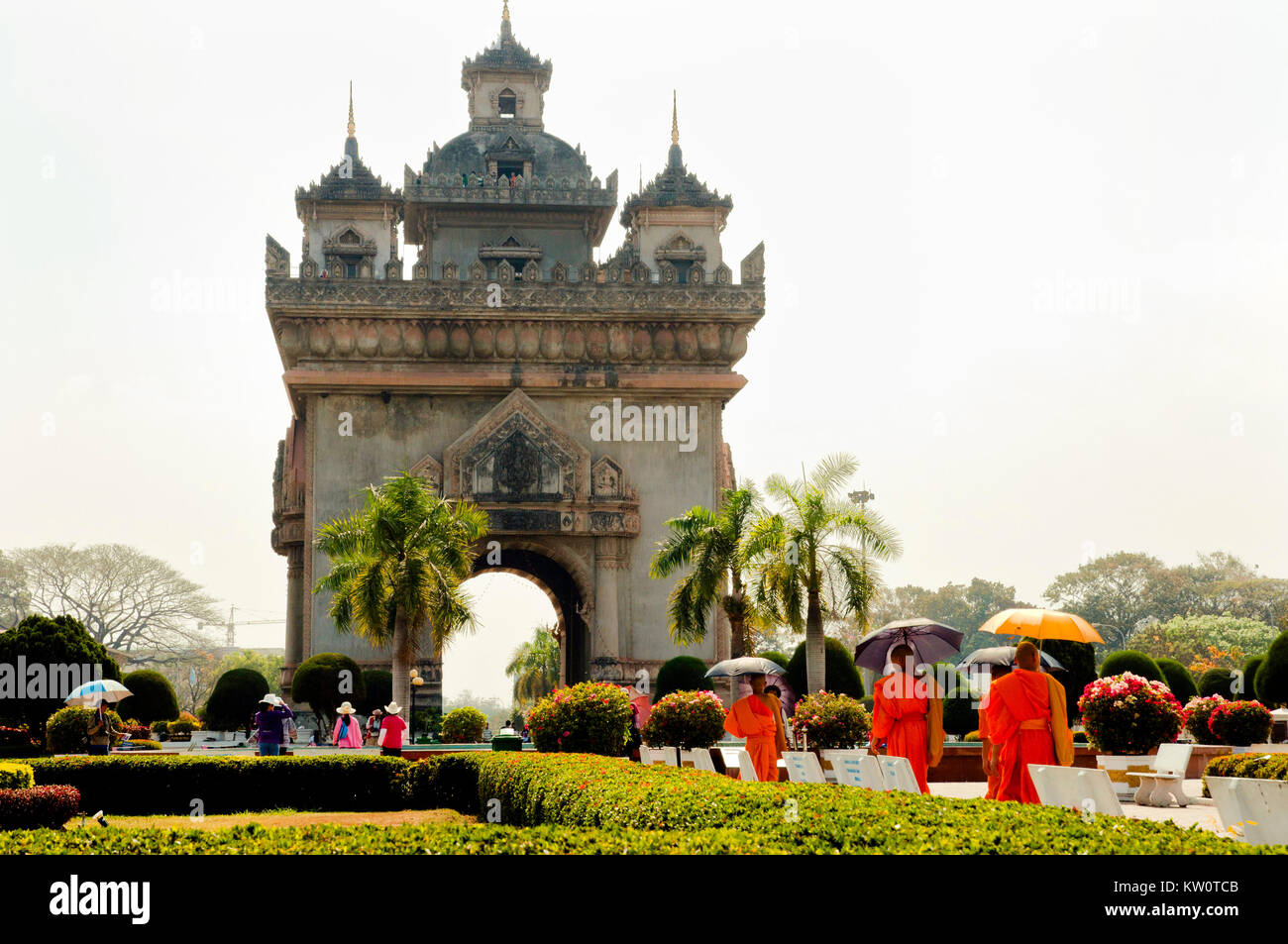 Patuxai War Monument - Vientiane - Laos Stock Photo - Alamy