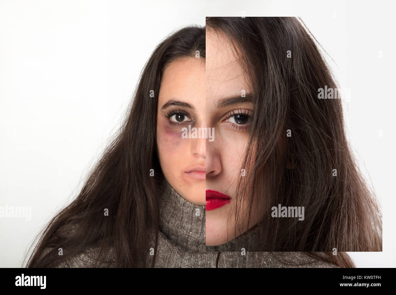 Concept of domestic violence and keeping up appearances with the ...