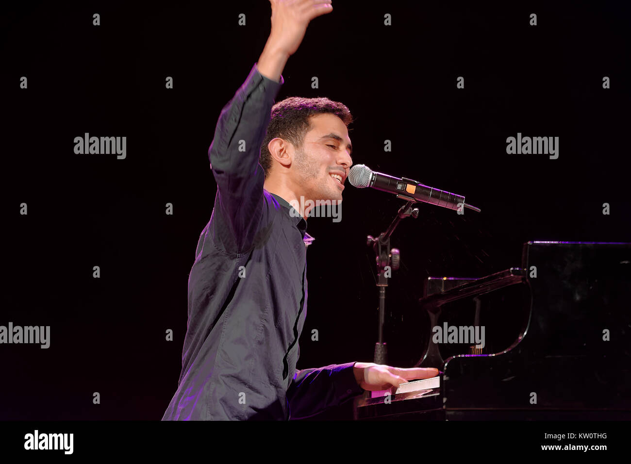 Aeham Ahmad the Syrian pianist famous for having played in the ruins of ...