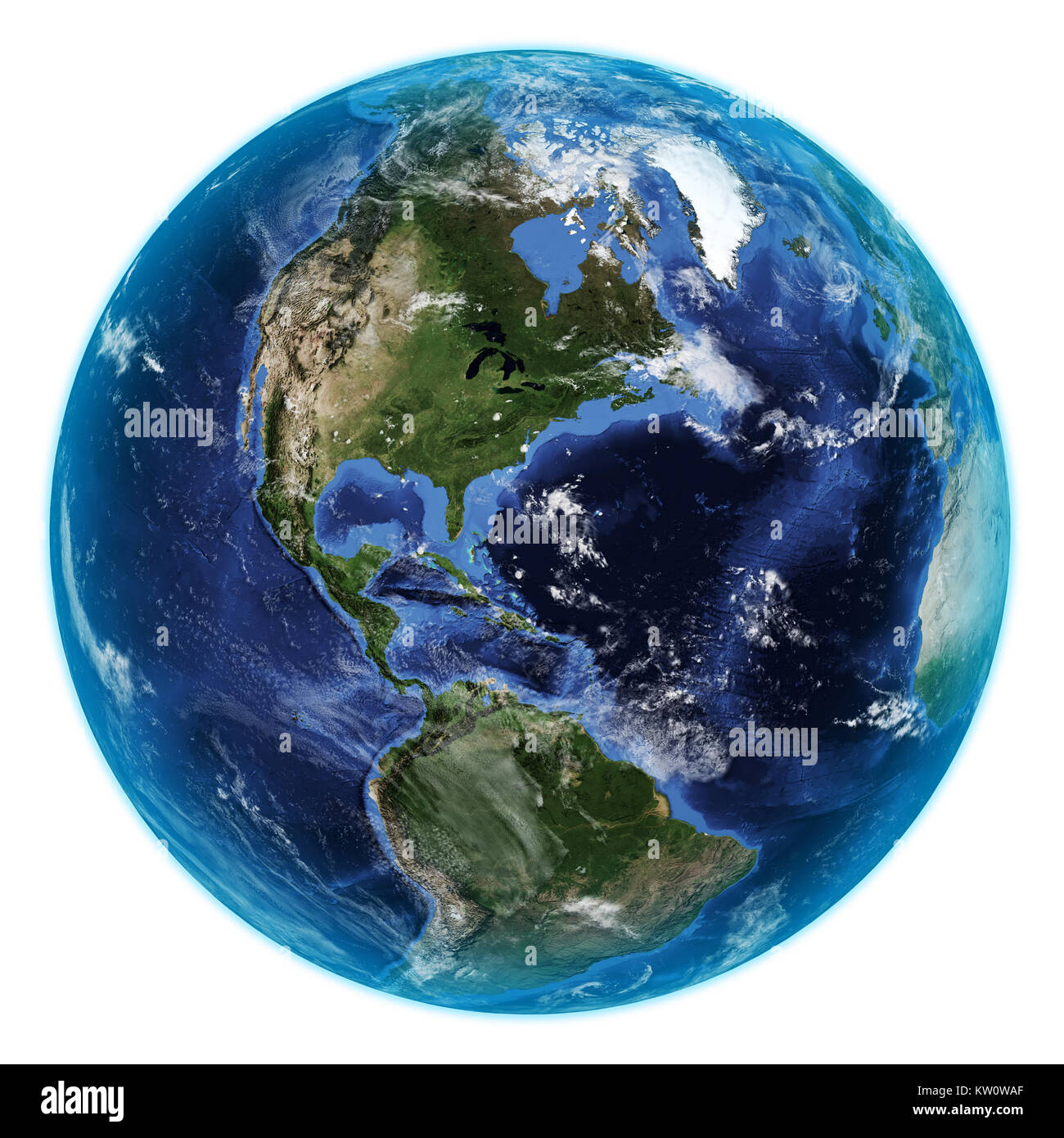 3d isolated world map hi-res stock photography and images - Alamy