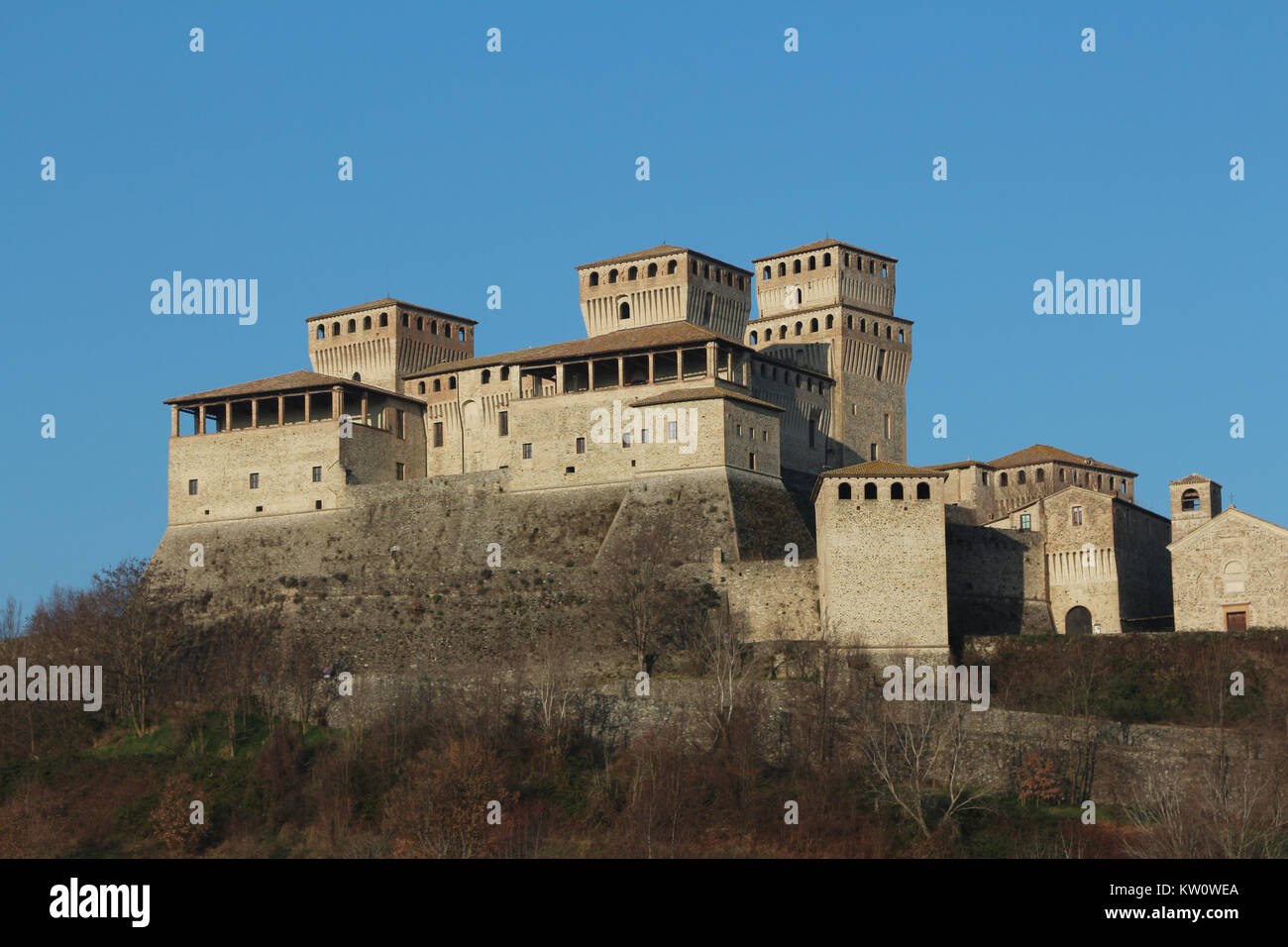 Torrechiara castle, Parma, Italy Stock Photo - Alamy