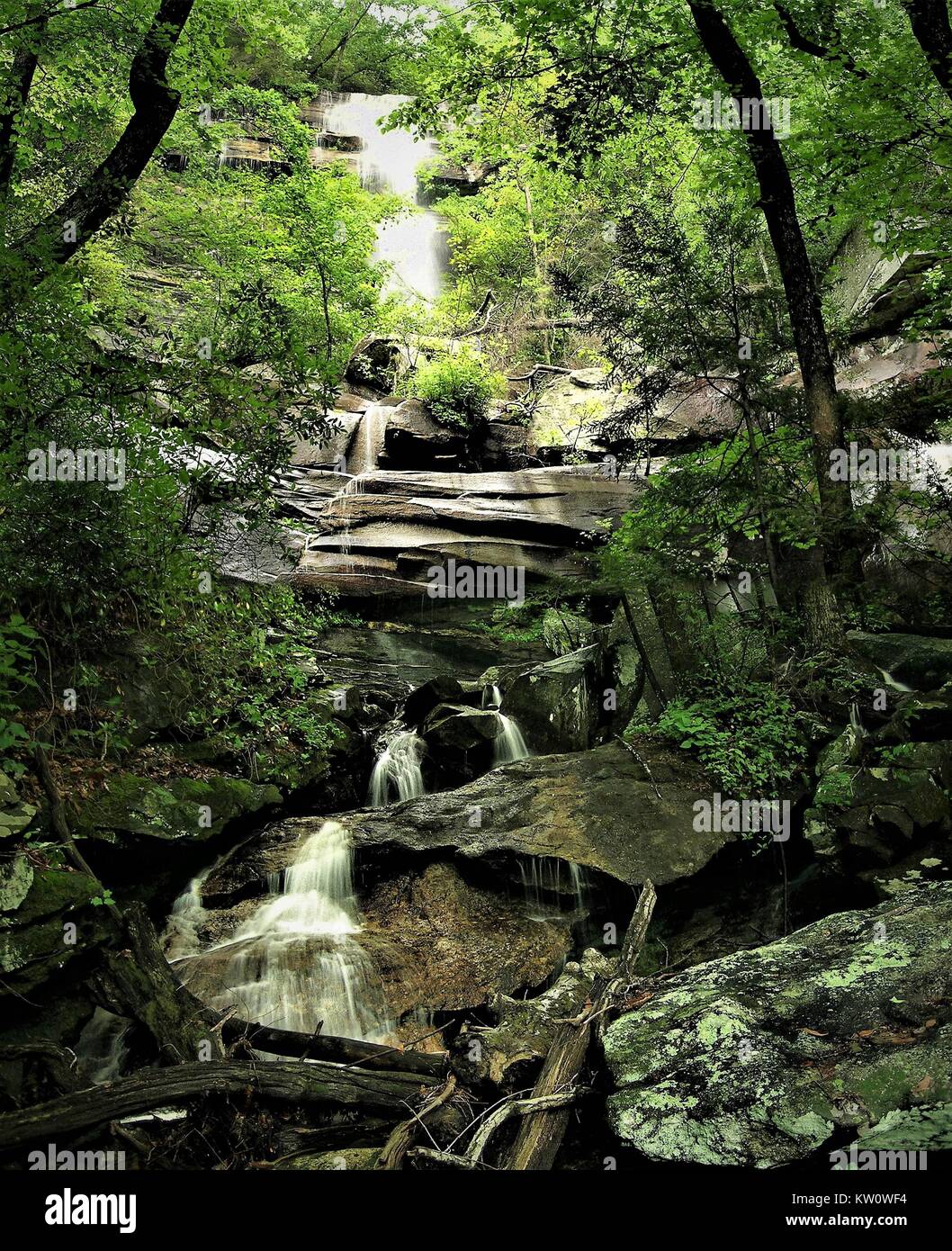Beautiful hidden waterfall falling hi-res stock photography and images ...