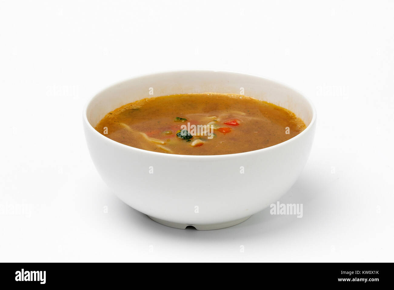 Warm green soup in Cut Out Stock Images & Pictures - Alamy