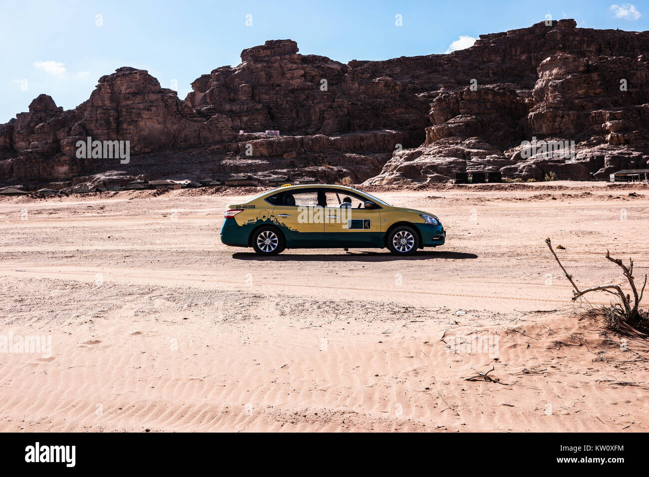 The taxi that transported us into the Valley of the Moon. Desert Cab ...