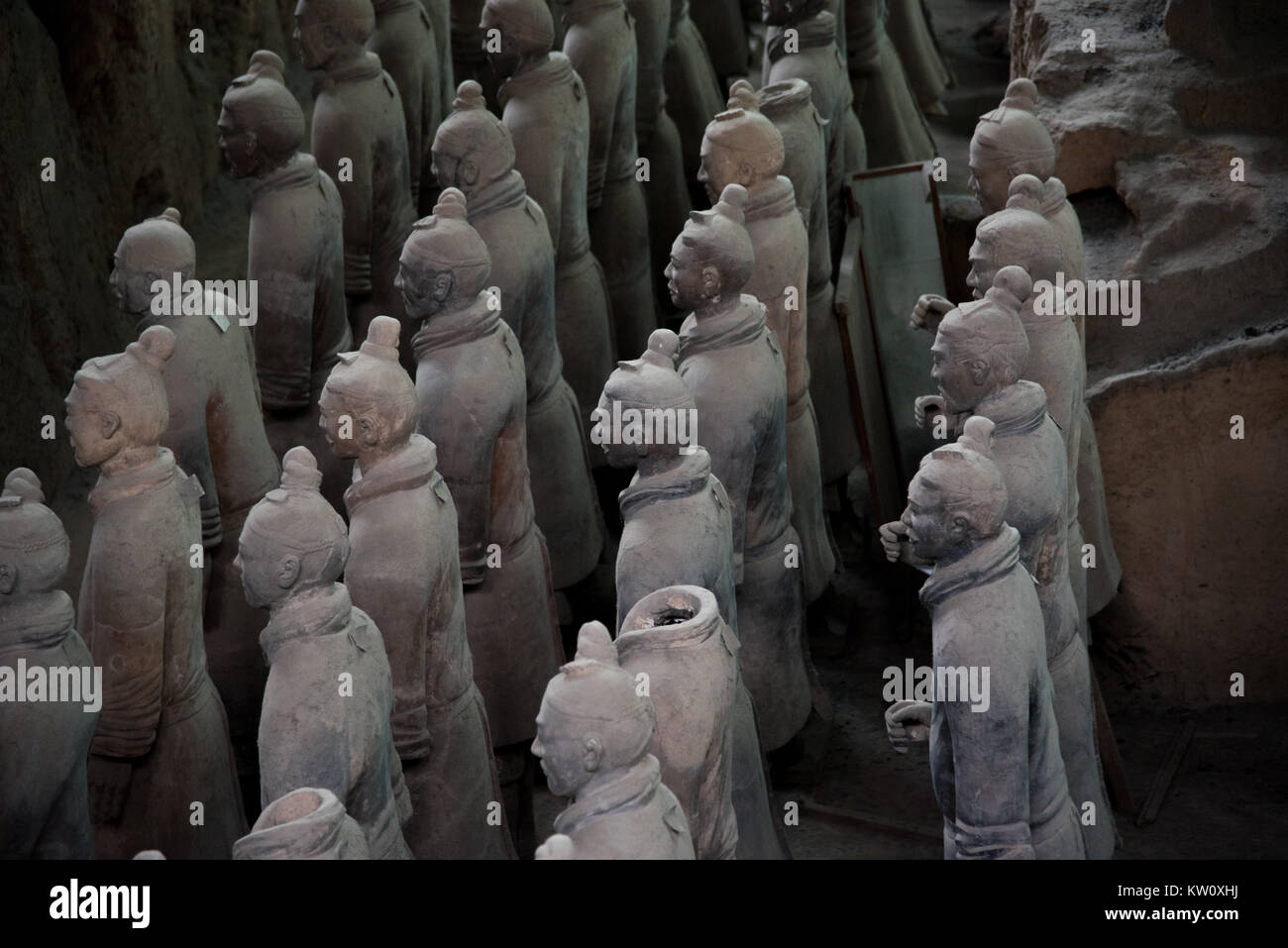 The Qin Tomb Terracotta Warriors and Horses, Xi'an, China Stock Photo ...