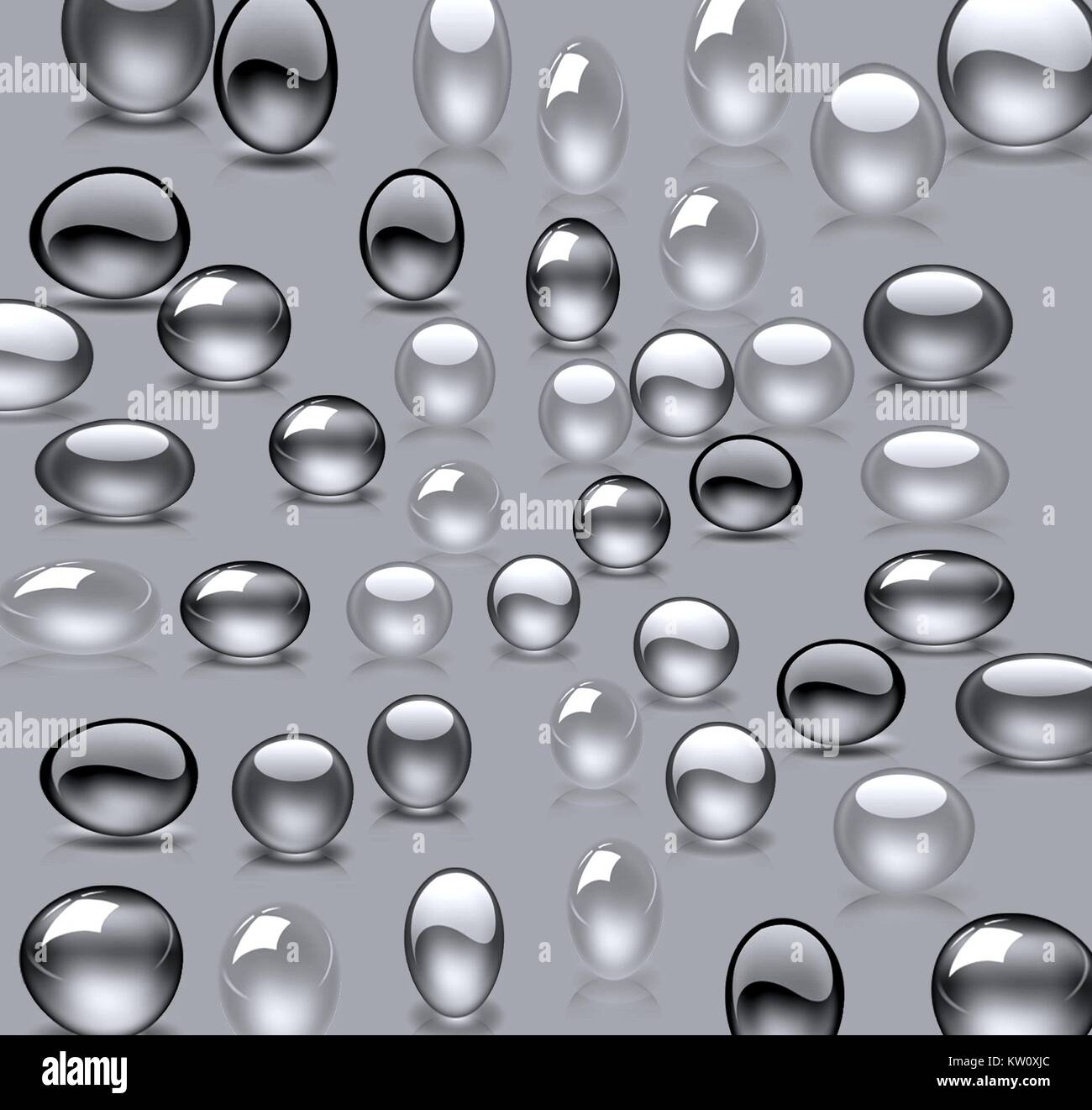 Glass Crystals On Neutral Background - abstract Stock Photo - Alamy