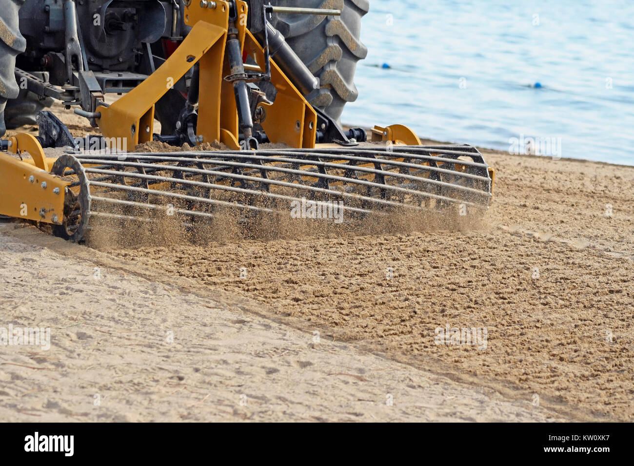 Raking sand hi-res stock photography and images - Alamy