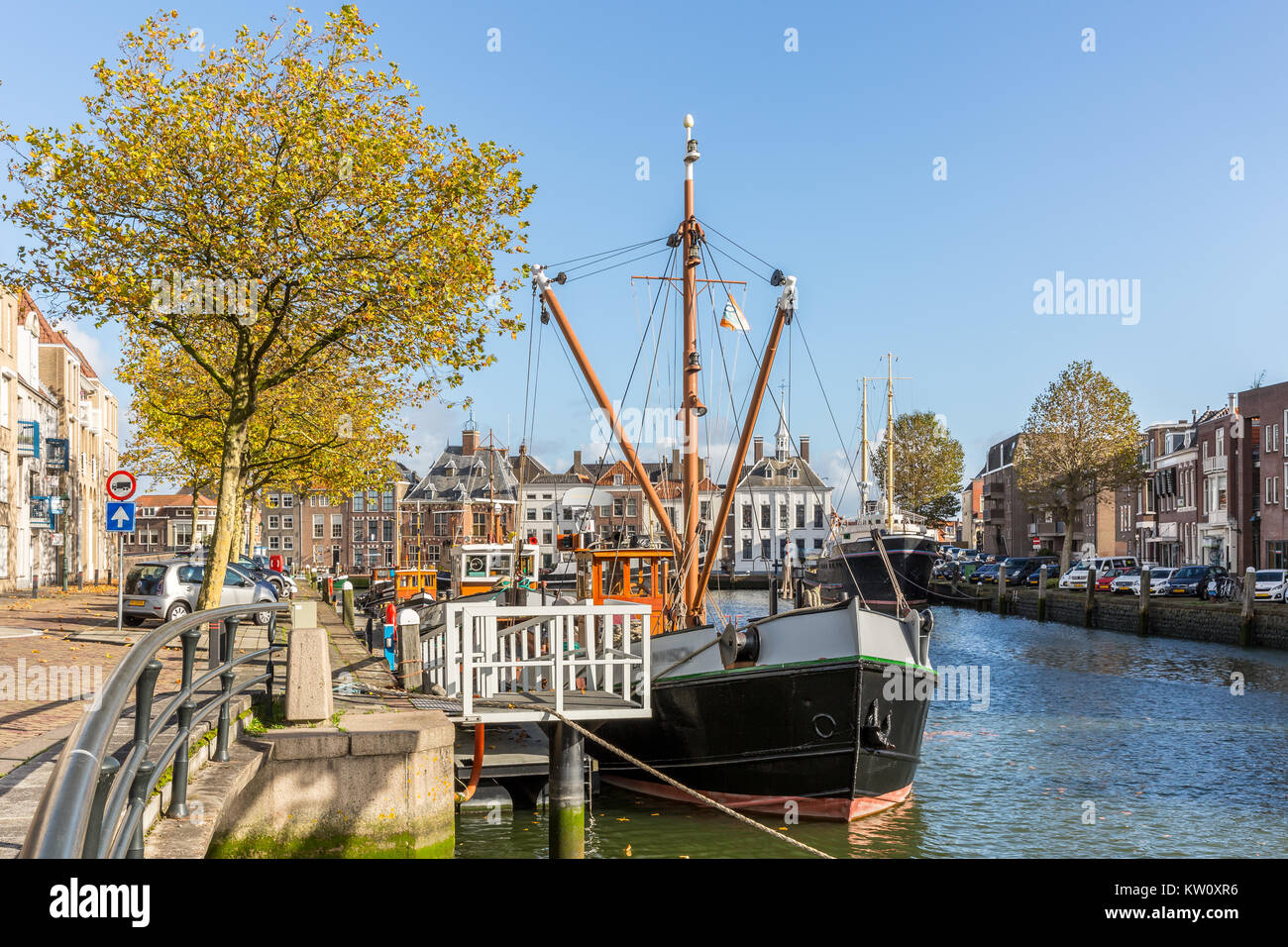 a ship in the harbor of Maassluis, The Netherlands Stock Photo - Alamy