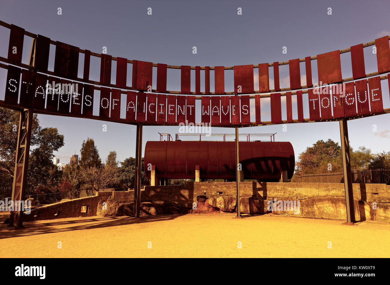 Metal Artwork Sculpture with Poetry located at Ballast Point Park in ...