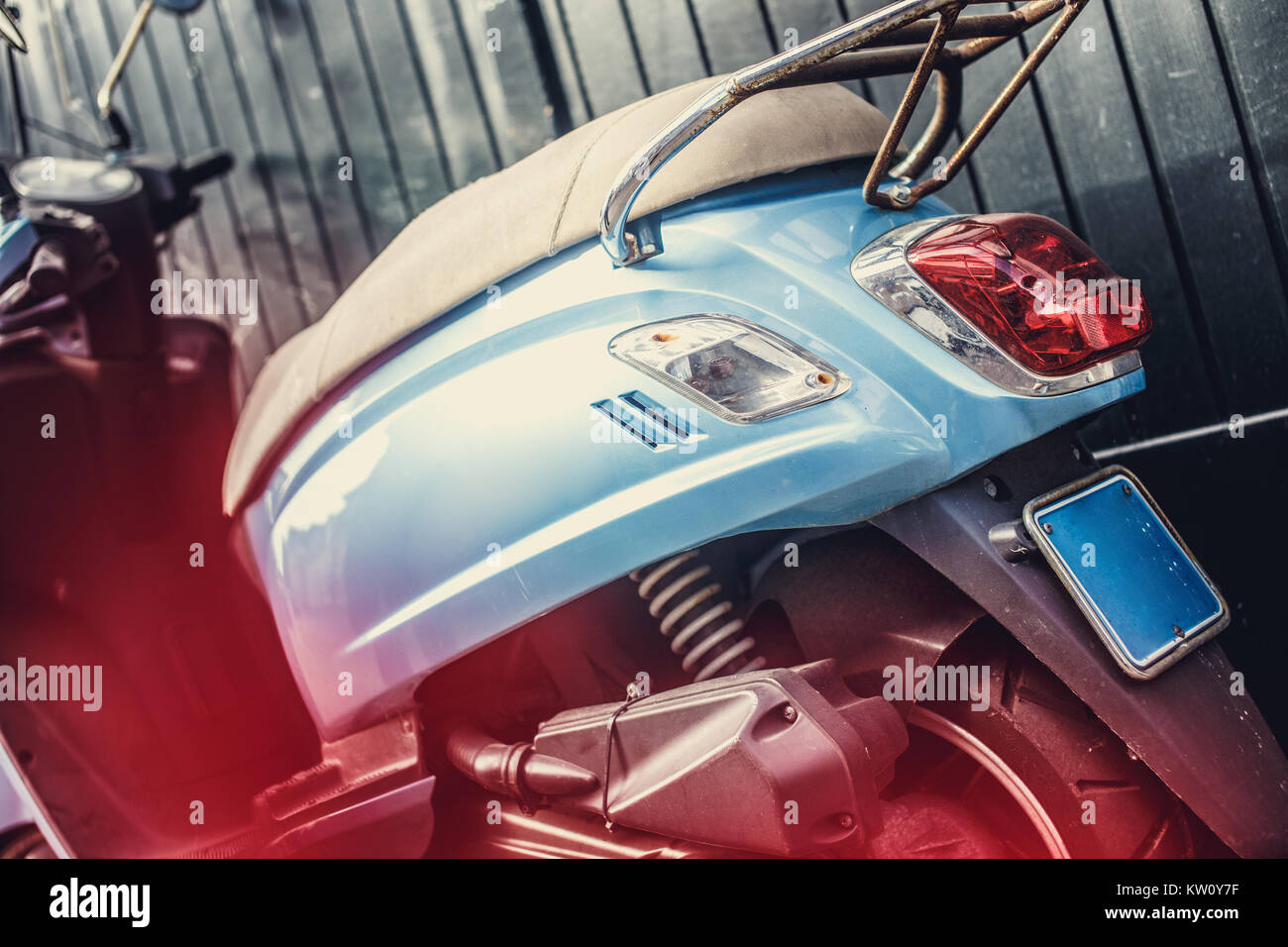 Back of street scooter Stock Photo - Alamy