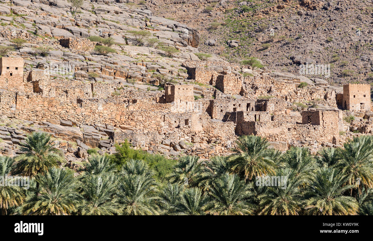 Ruins of Riwaygh as-Safil - Sultanate of Oman Stock Photo - Alamy