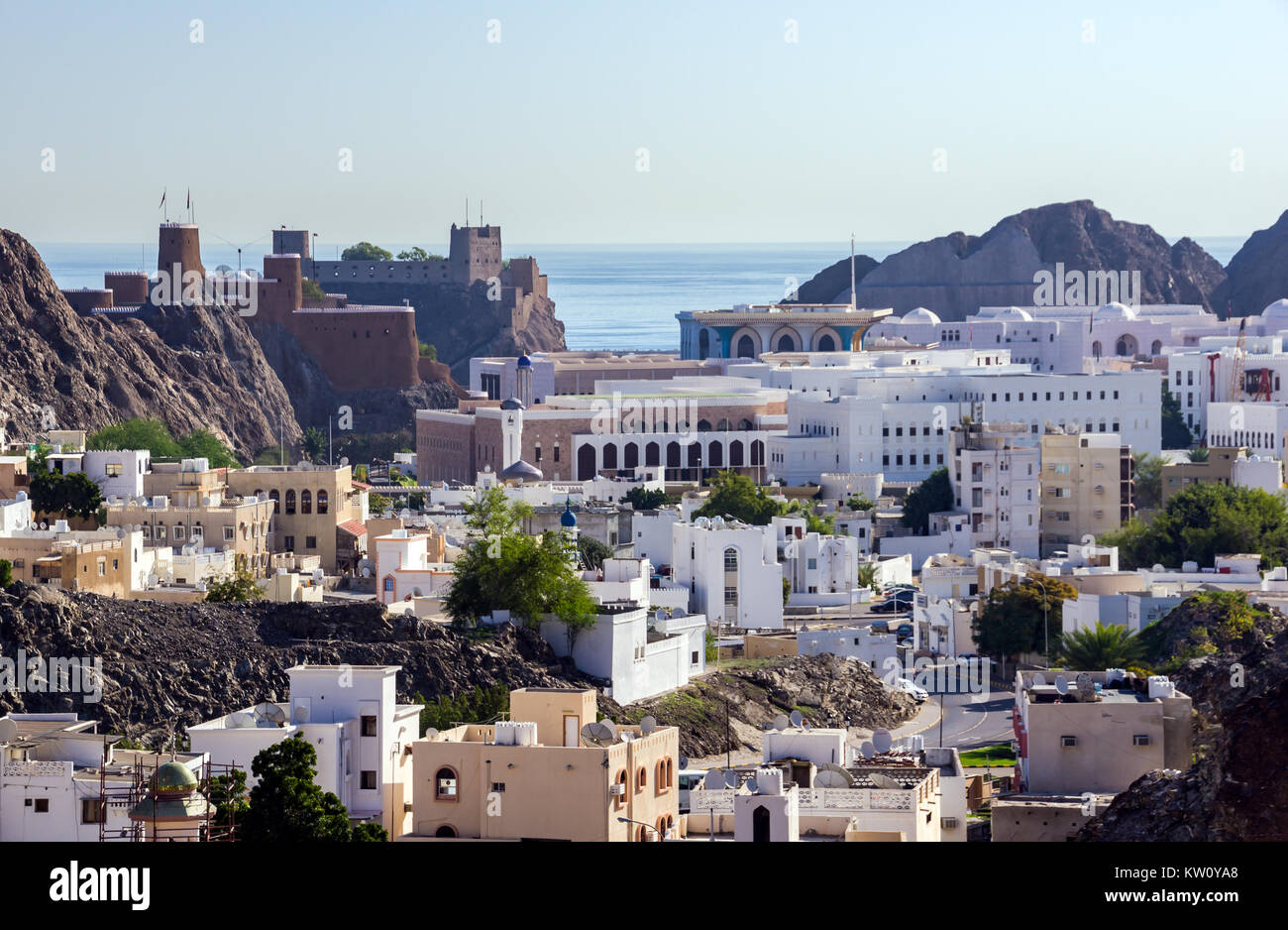 Old Muscat original historic city of Muscat - Oman Stock Photo - Alamy