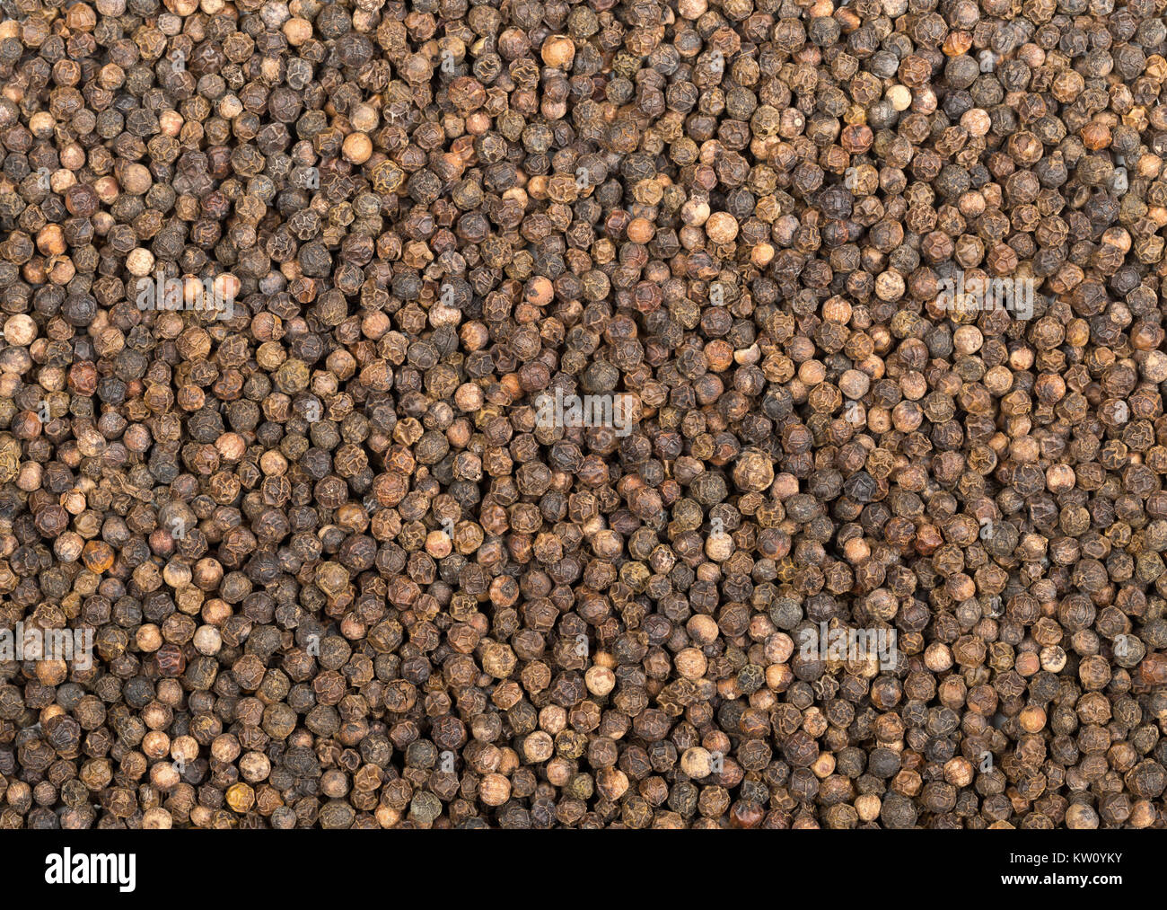 Background of raw, natural, unprocessed black pepper peppercorns Stock ...