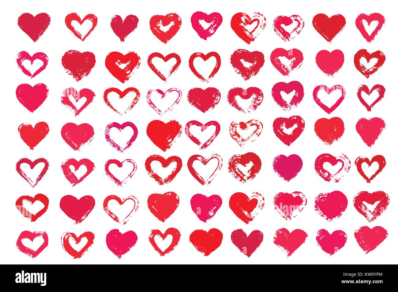 Vector Heart Shapes Stock Vector Image & Art - Alamy