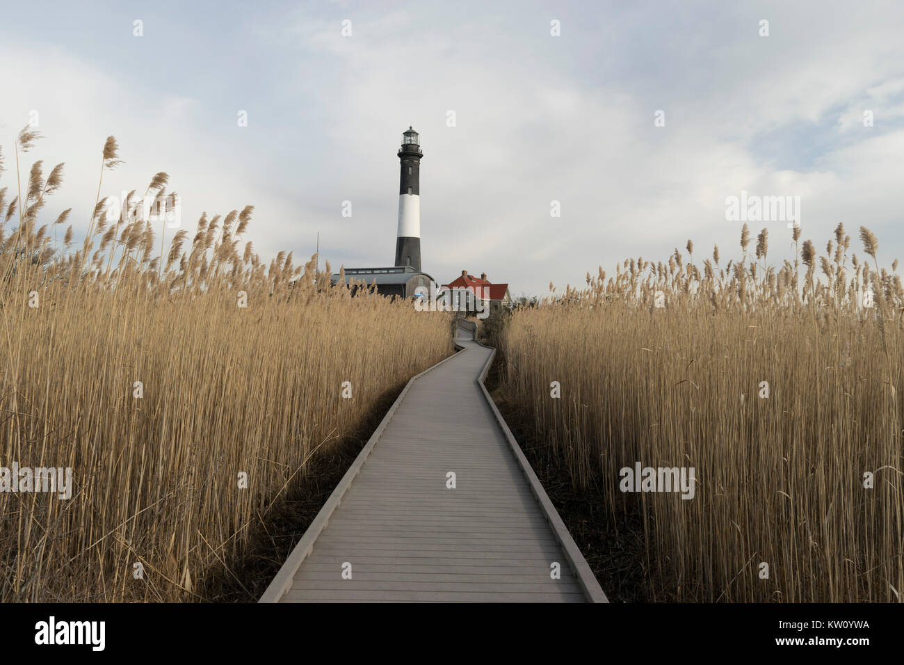 Fire Island Lighthouse at Fire island (Long island). New York Stock ...