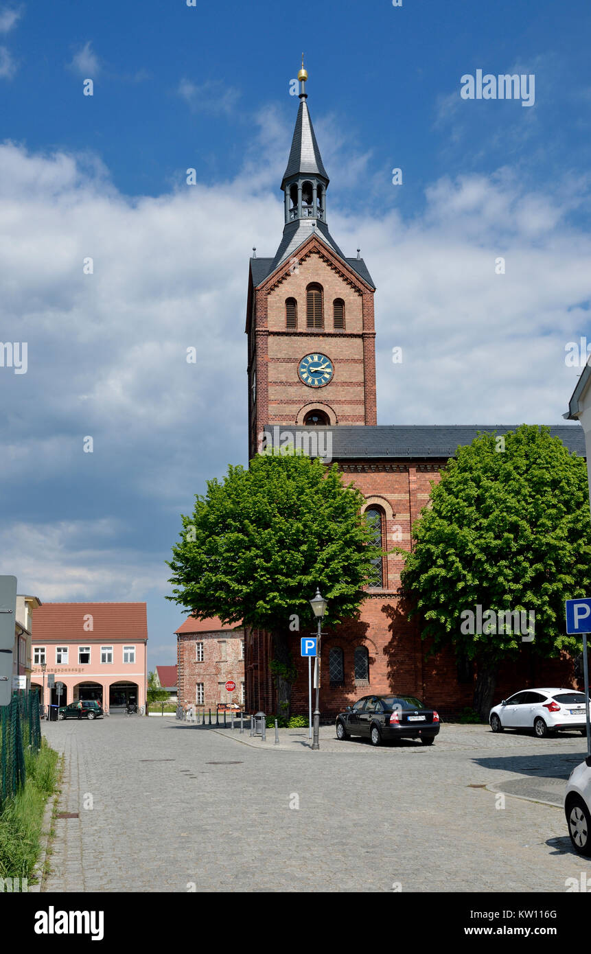 Peitz, low lukewarm seat, Protestant town church, Niederlausitz ...
