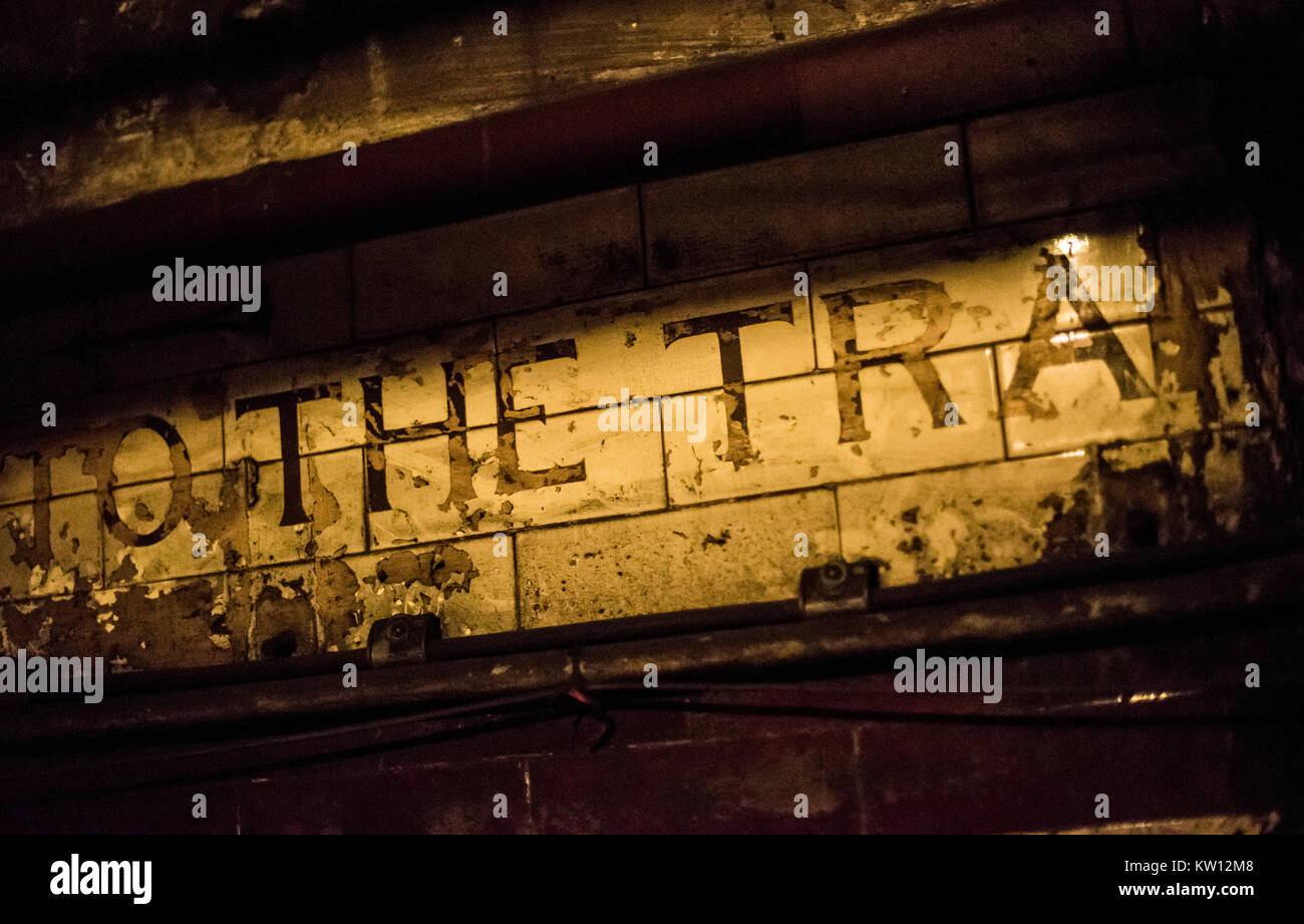 Down Street Abandoned Tube Station, London Stock Photo - Alamy