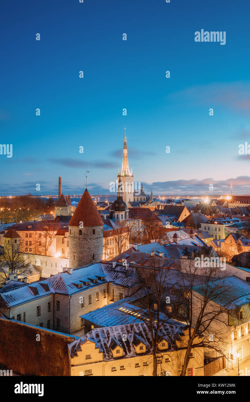 Tallinn, Estonia. Traditional Old Ancient Architecture Cityscape In ...