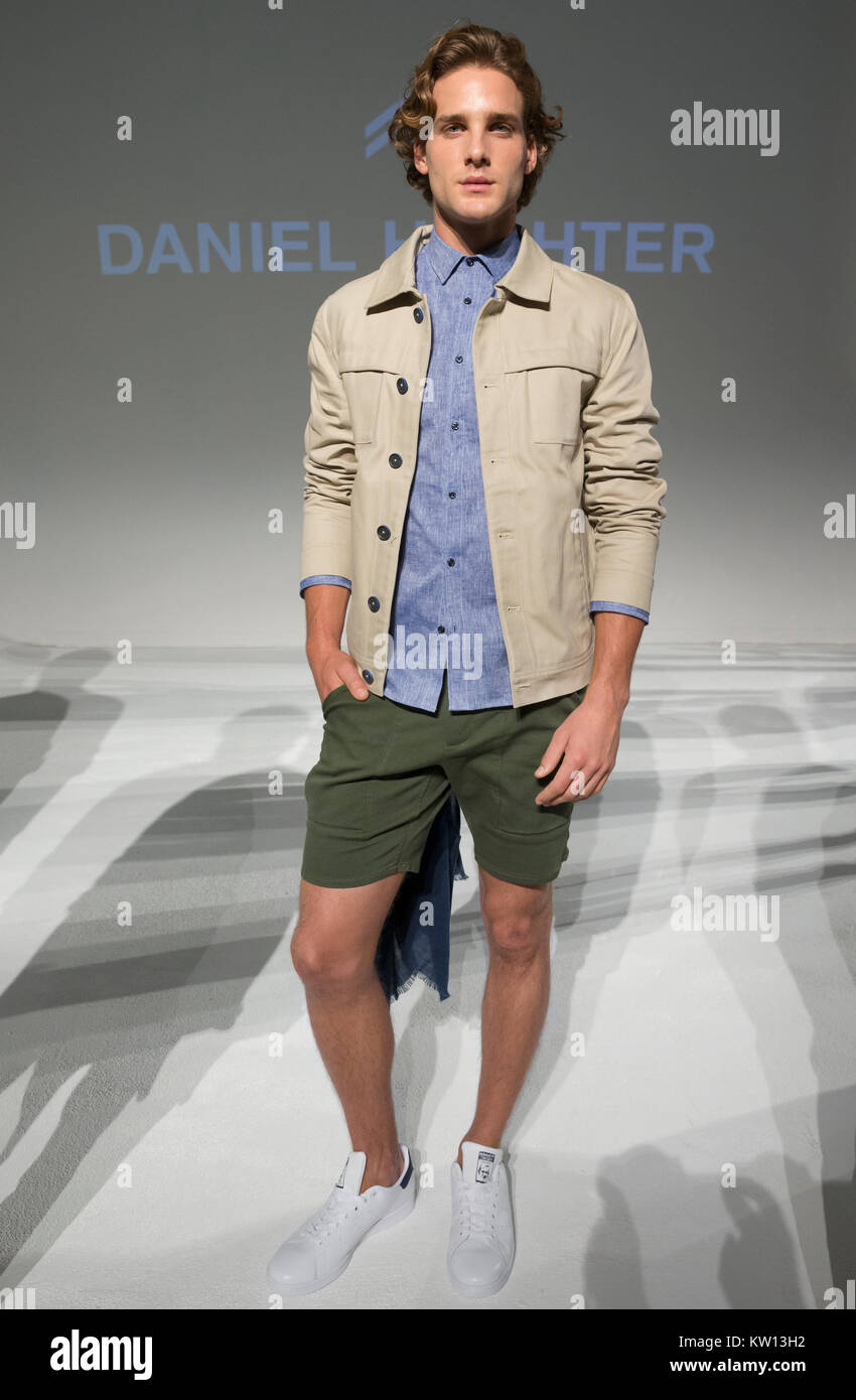 NEW YORK, NY - July 10, 2017: A model poses at the Daniel Hechter ...