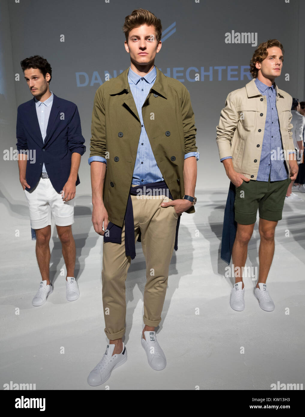 NEW YORK, NY - July 10, 2017: A model poses at the Daniel Hechter ...