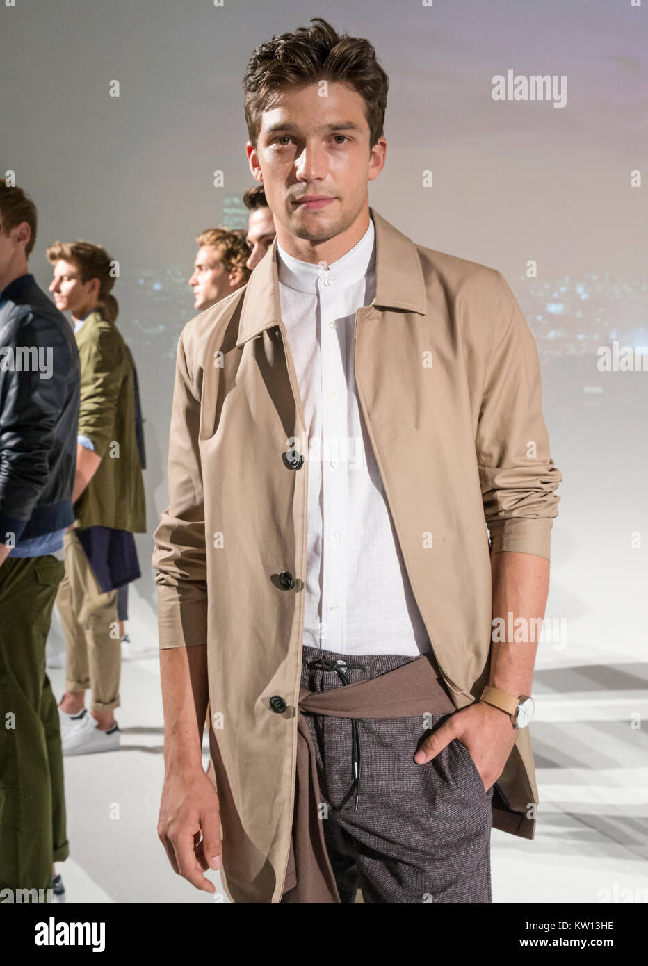 NEW YORK, NY - July 10, 2017: A model poses at the Daniel Hechter ...