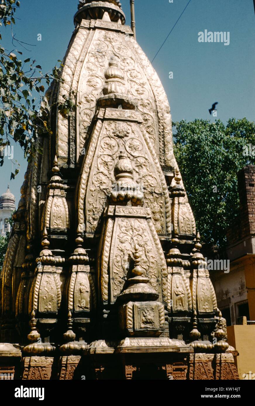 Golden carved tower at a mosque, Baghdad, Iraq, 1952 Stock Photo - Alamy