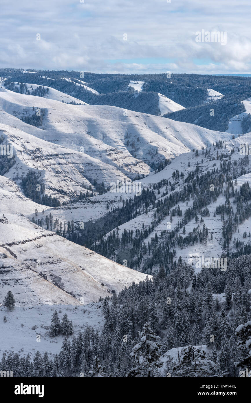 Joseph Canyon in winter, Northeast Oregon Stock Photo - Alamy