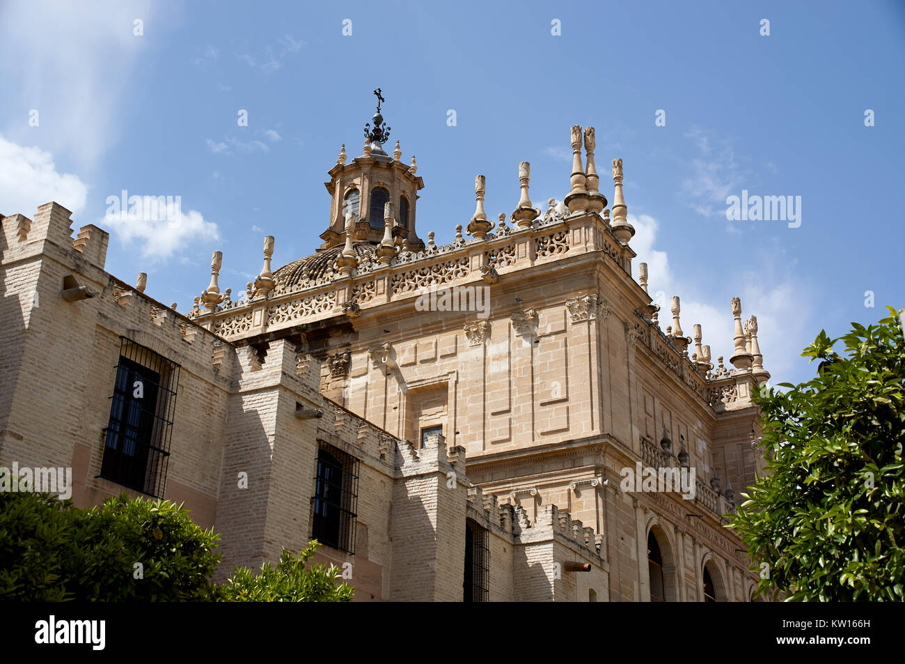 Historic buildings and monuments of Seville, Spain. Architectural ...