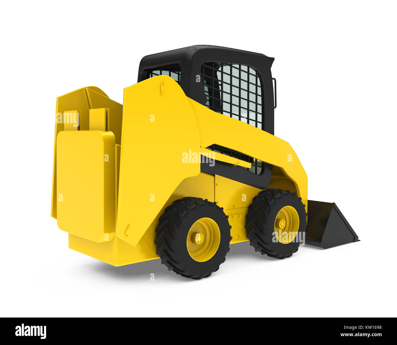 Skid-steer Loader Isolated Stock Photo - Alamy