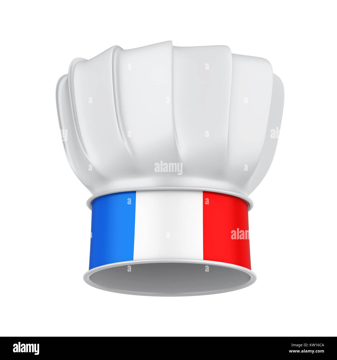 French Chef Hat Isolated Stock Photo - Alamy