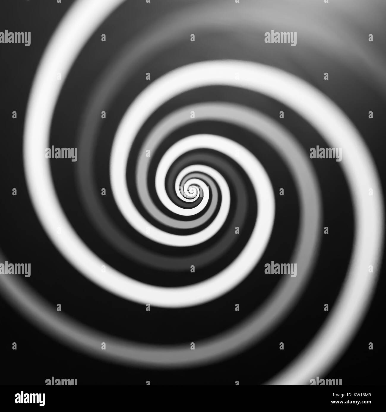 Hypnotic spiral graphic Black and White Stock Photos & Images - Alamy