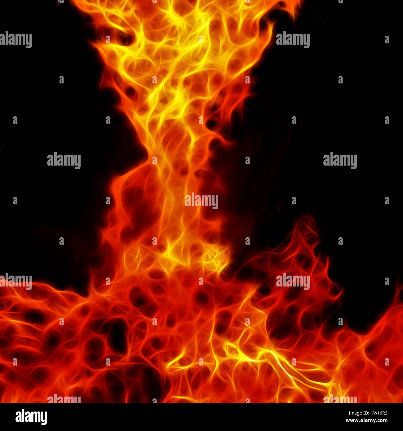 Flame fractal fire isolated on hi-res stock photography and images - Alamy