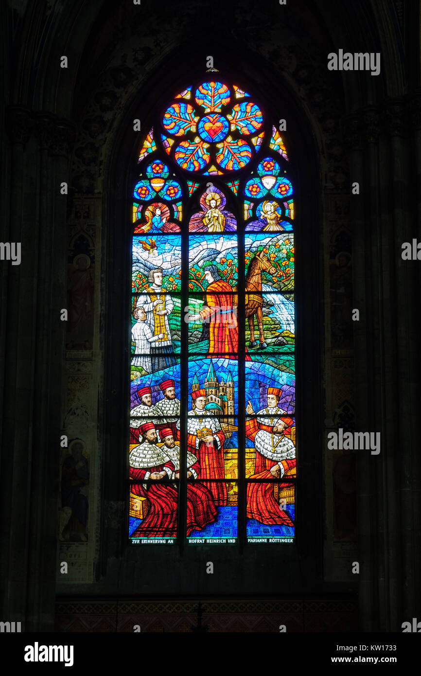 Vienna austria stained glass window hi-res stock photography and images ...