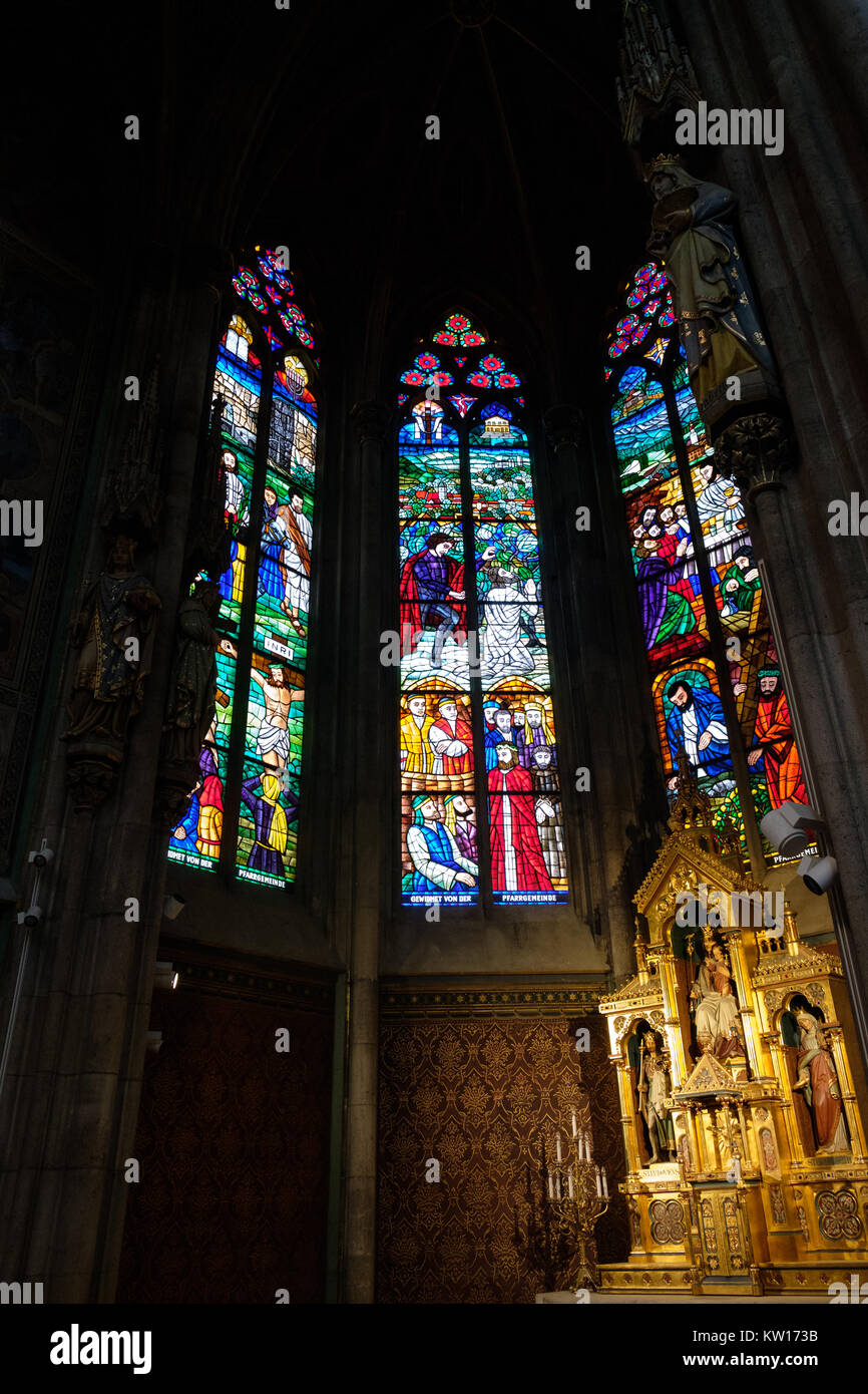 Vienna austria stained glass window hi-res stock photography and images ...