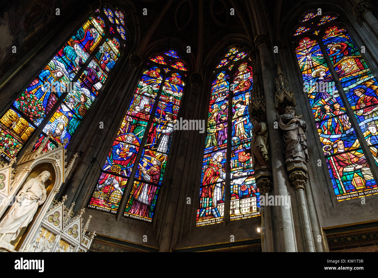 Vienna austria stained glass window hi-res stock photography and images ...