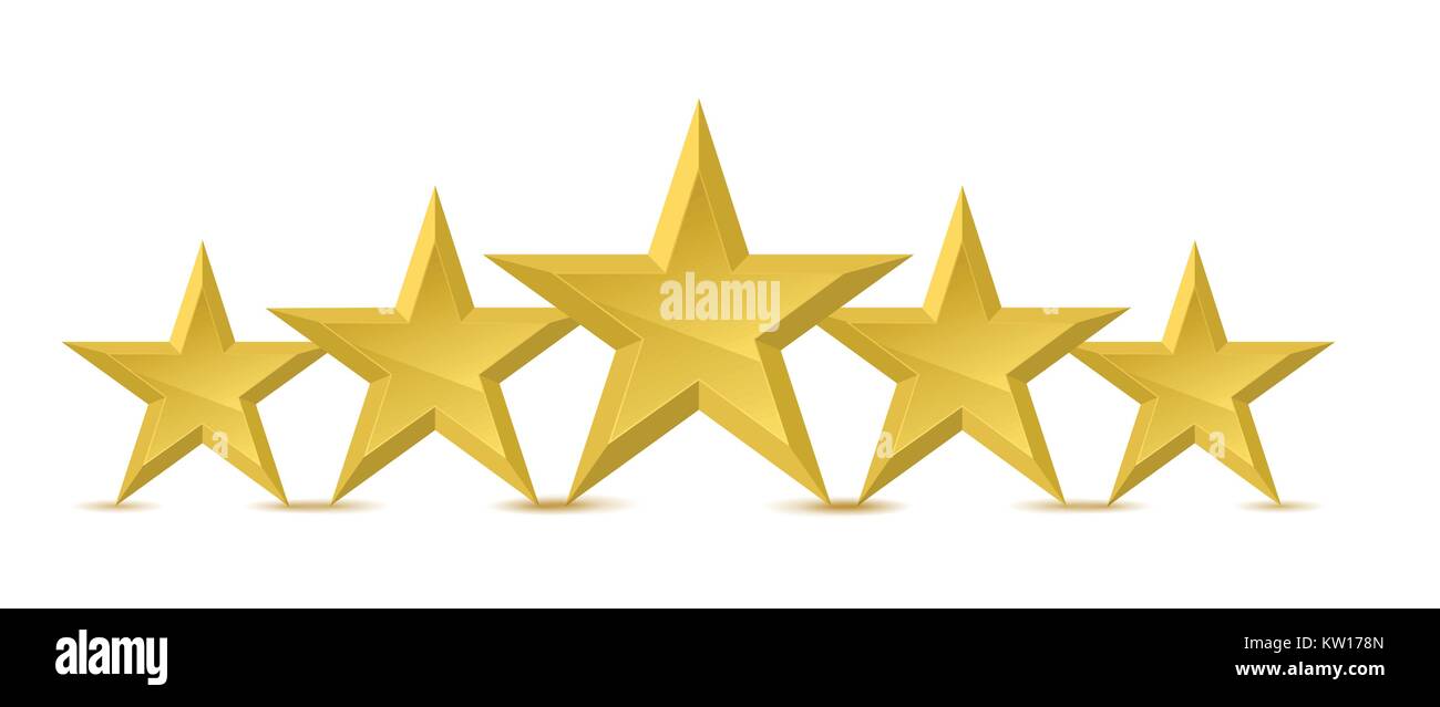 Five star satisfaction Cut Out Stock Images & Pictures - Alamy