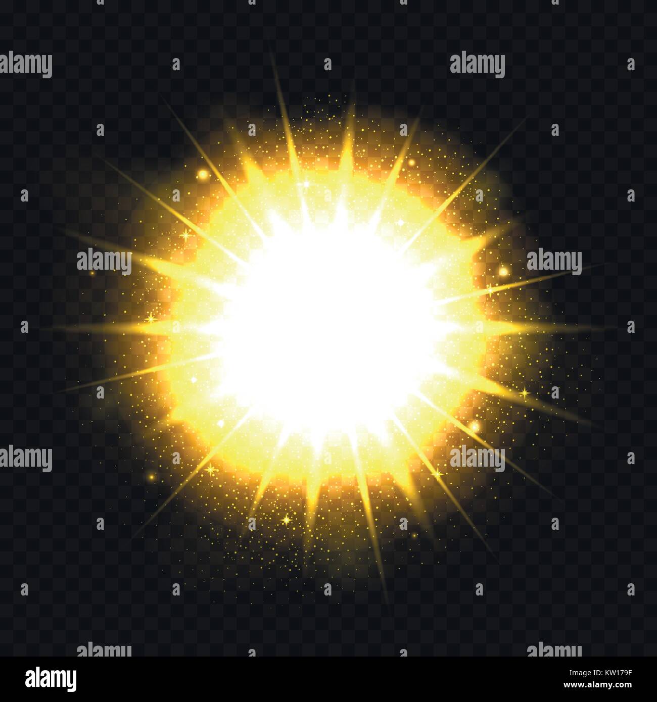 Gold powder explosion Stock Vector Images - Alamy