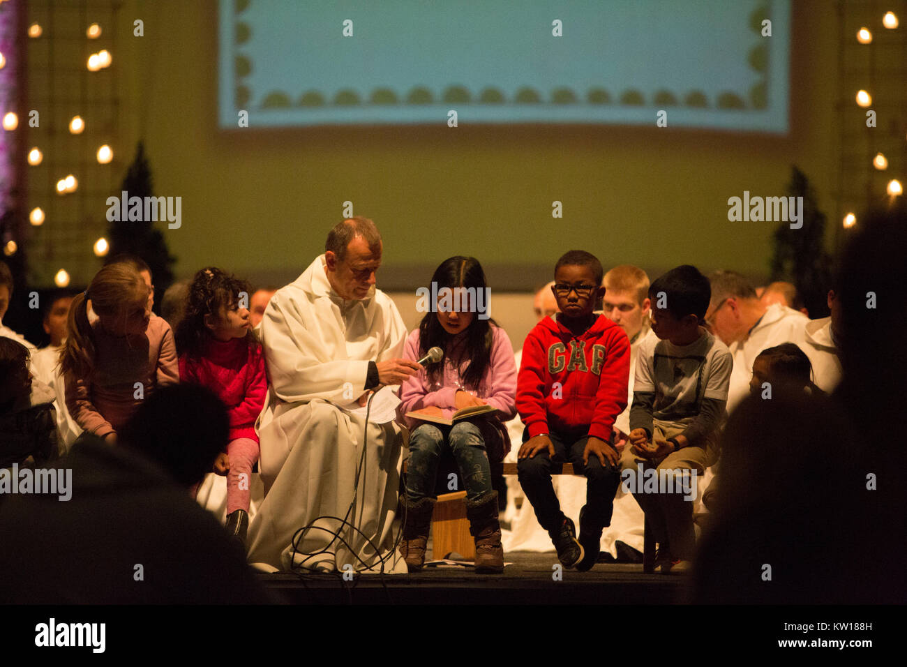 Basel, Switzerland. 28th Dec, 2017. One of the children with Brother ...