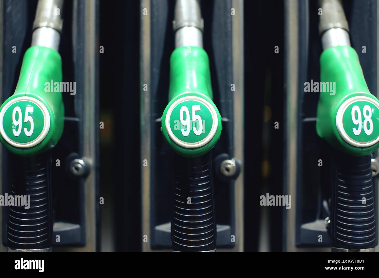 Row green black refueling hi-res stock photography and images - Alamy