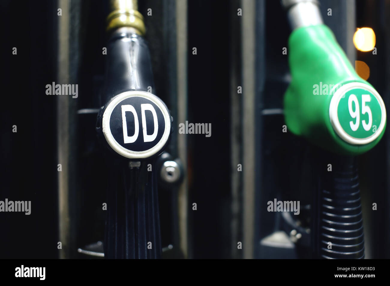 Black diesel fuel pistol Stock Photo - Alamy