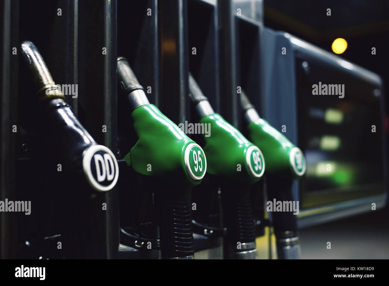 Black diesel fuel pistol Stock Photo - Alamy